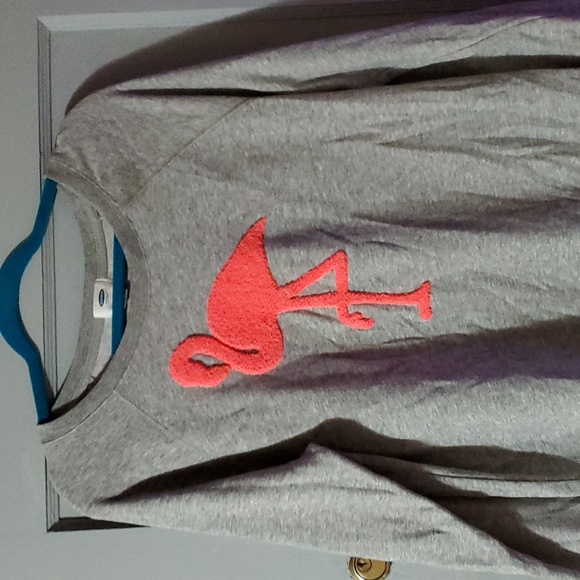 Old Navy | Tops | Old Navy Crew Neck Sweatshirt With Flamingo On Front ...